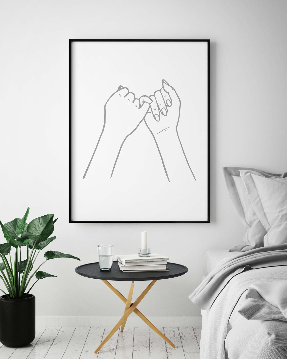 Pinky Promise Wall Art Printable Poster Best Friends Gift Home - Etsy