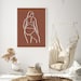 Curvy Woman Line Art INSTANT DOWNLOAD Body Positivity Drawing Wall Art ...