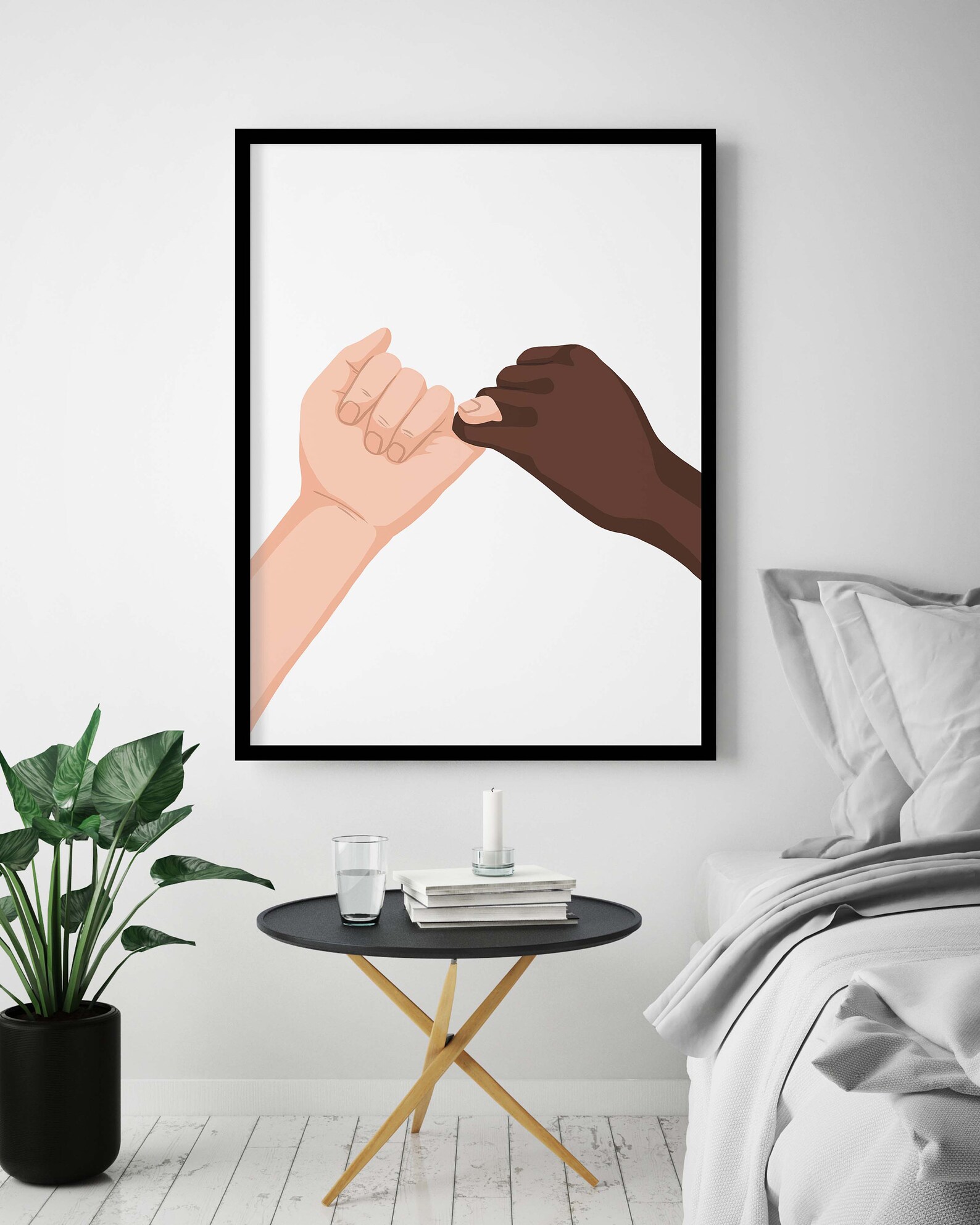 Pinky Promise Wall Art Printable Poster Equality Illustration Home ...