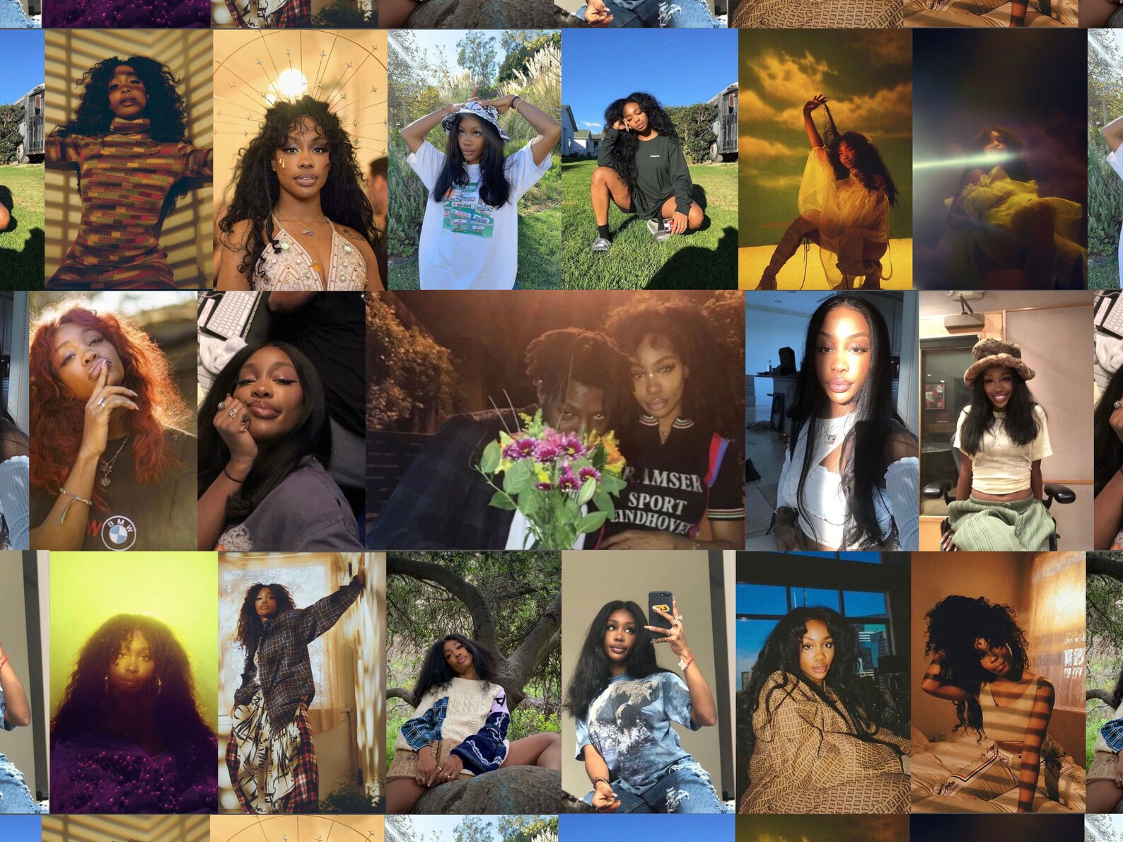 SZA Inspired Wall Collage Kit Aesthetic Music Collage | Etsy