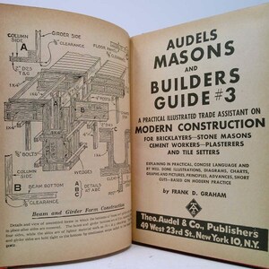 Modern Audels Masons and Builders Guide No. 3 by Frank D. Graham - Etsy