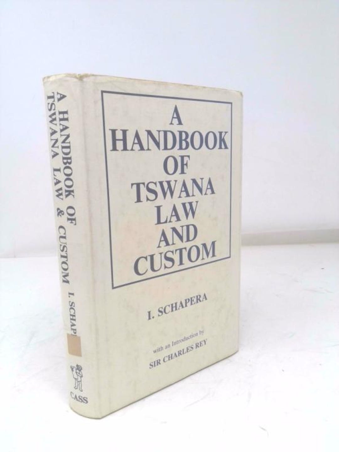 A Handbook of Tswana Law and Custom (cass Library of African Law) by ...