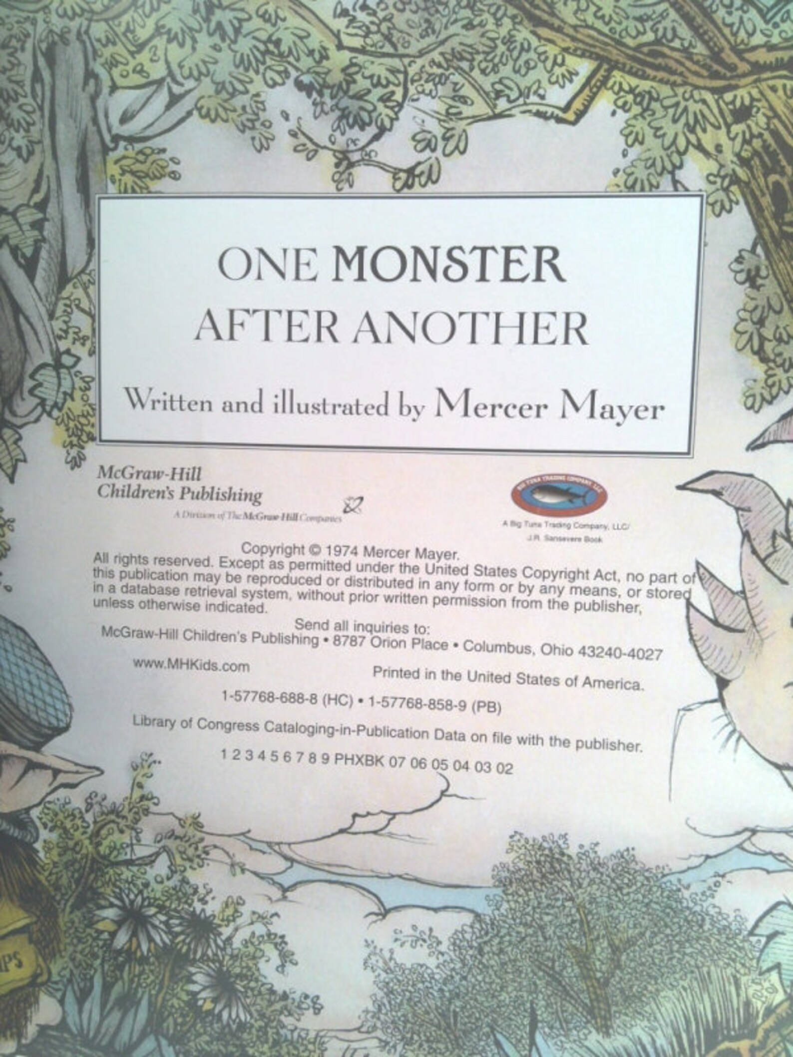 One Monster After Another by Mercer Mayer - Etsy