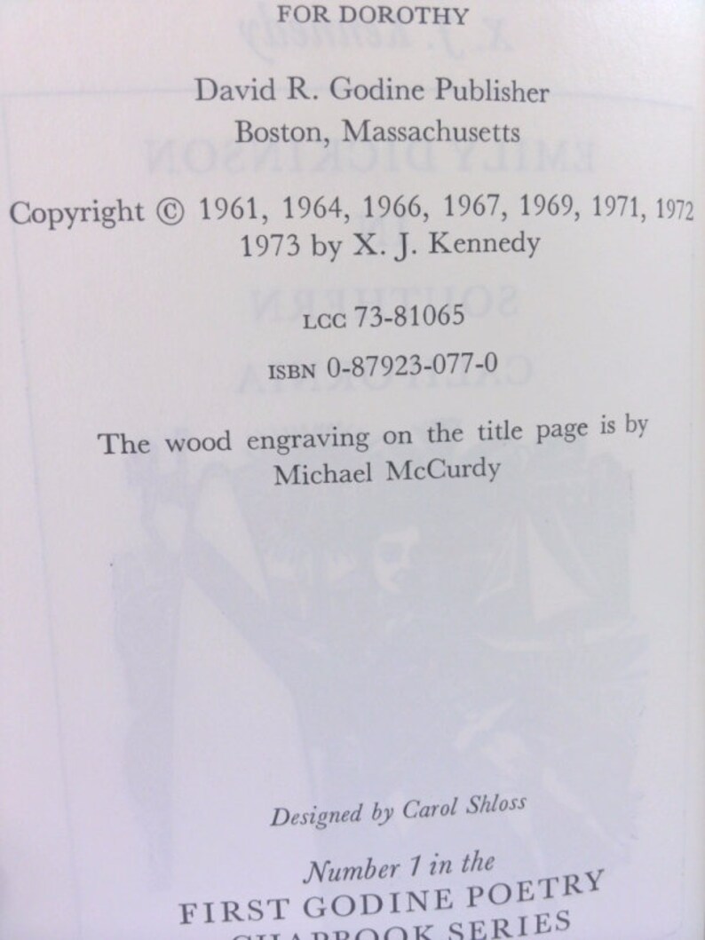 Emily Dickinson in Southern California first Godine Poetry - Etsy