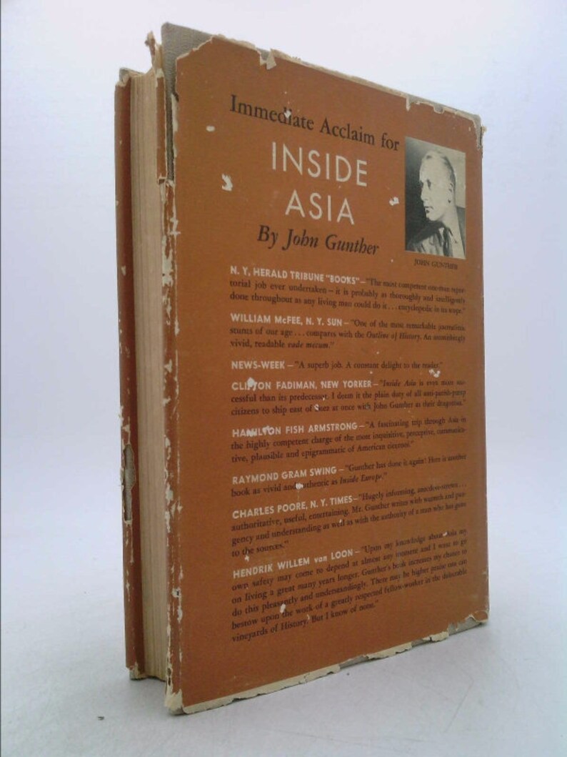 Inside Asia, by John Gunther - Etsy