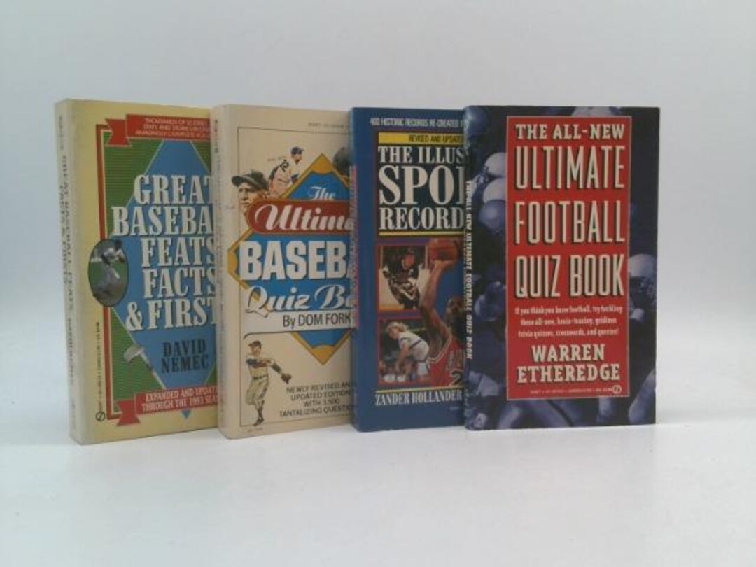 Sports Trivia 4 Vol. Boxed Illustrated Sports Record Book, Ultimate ...