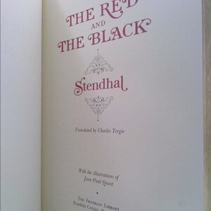 Red and the Black (the Franklin Library Collection: the Hundred ...