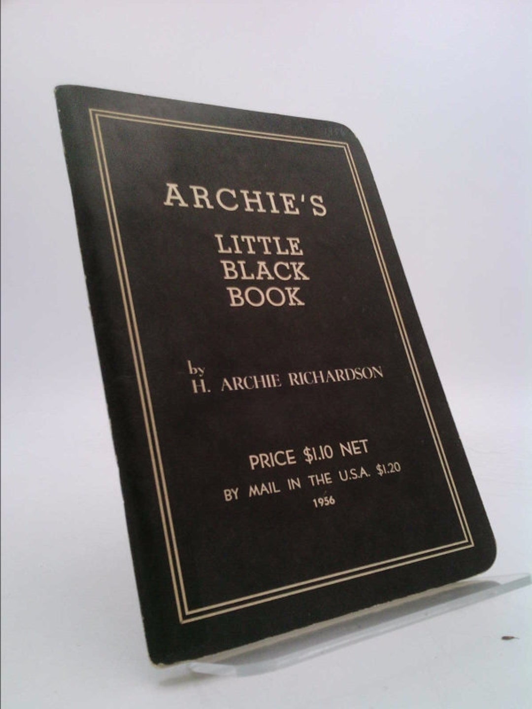 Archie's Little Black Book. by H. Archie Richardson - Etsy