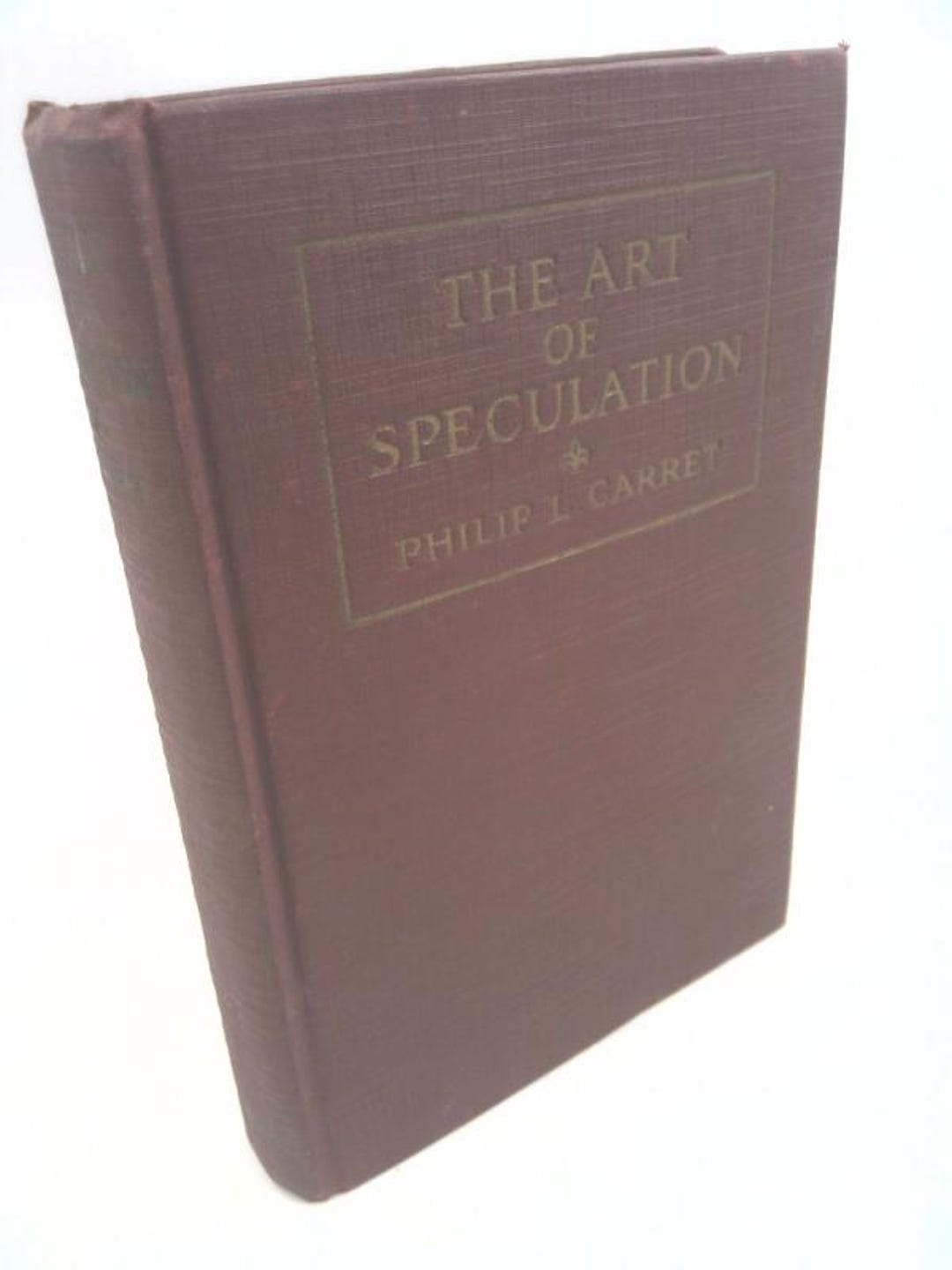 The Art of Speculation, by Philip L. Carret - Etsy