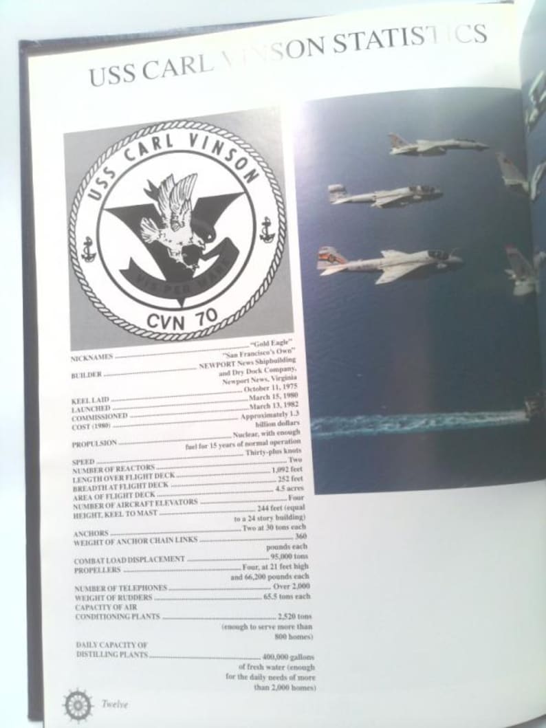United States Ship Carl Vinson Cvn - 70 (carl Vinson Chronicles Vol Xii ...