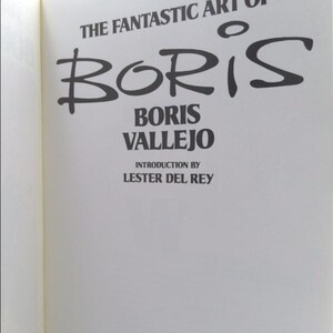 The Fantastic Art of Boris Vallejo by Boris Vallejo - Etsy