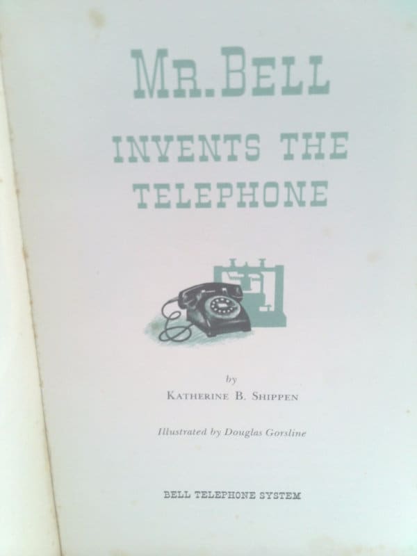 Mr. Bell Invents the Telephone by Katherine B. Shippen - Etsy