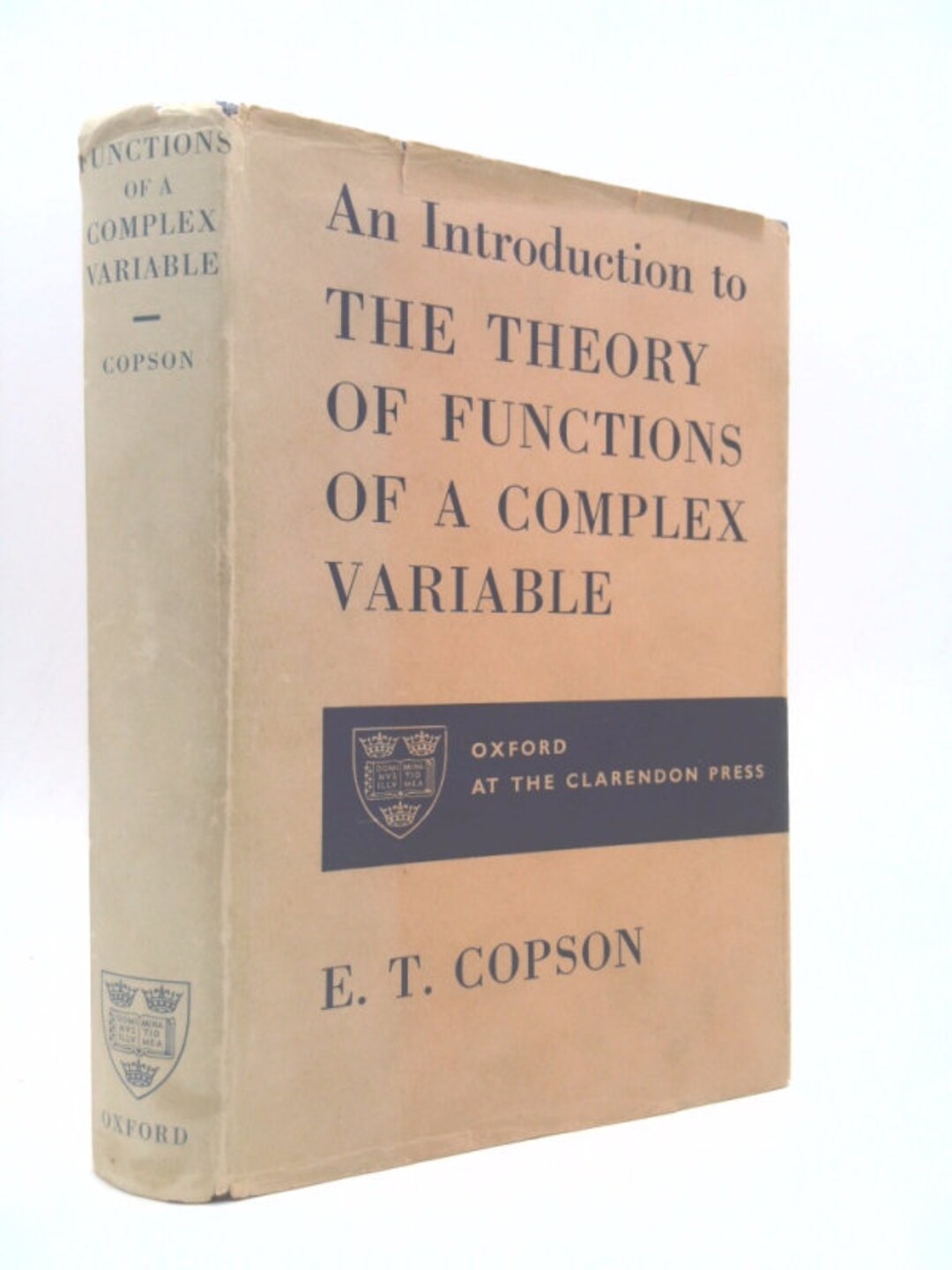 An Introduction to the Theory of Functions of a Complex Variable, by E.T. Copson - Etsy