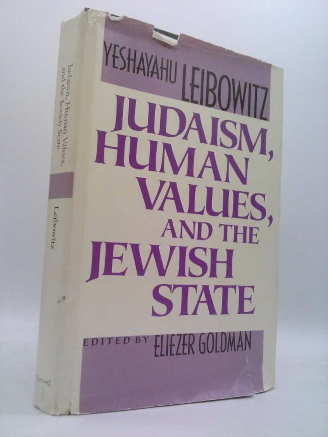 Judaism, Human Values, and the Jewish State by Yeshayahu Leibowitz - Etsy