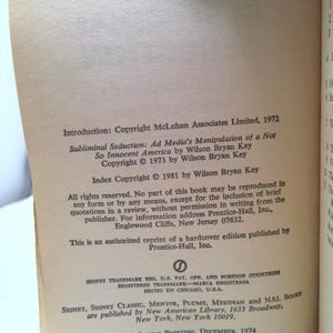 Subliminal Seduction by Wilson Bryan Key - Etsy