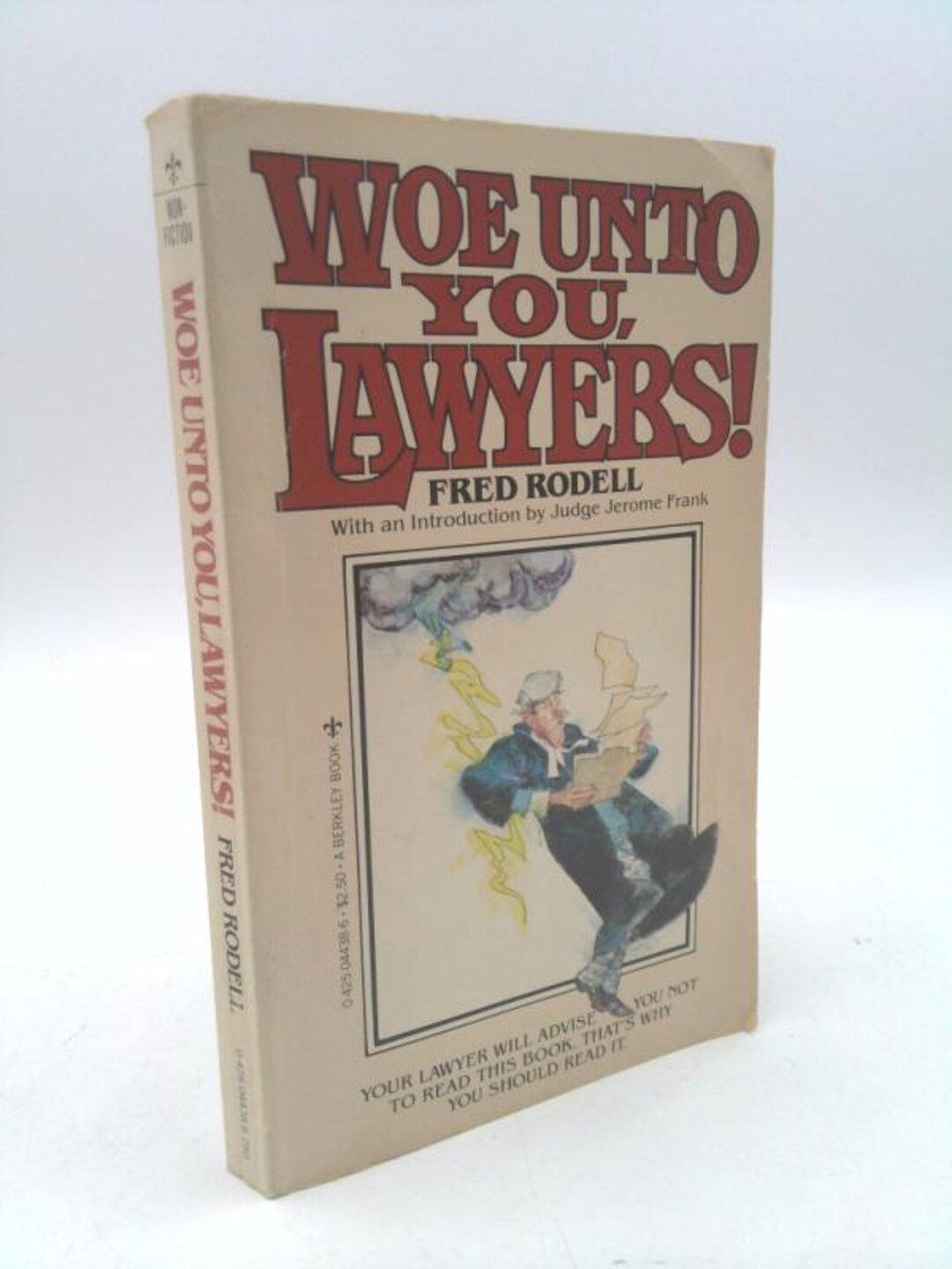 Woe Unto You Lawyers by Fred Rodell - Etsy
