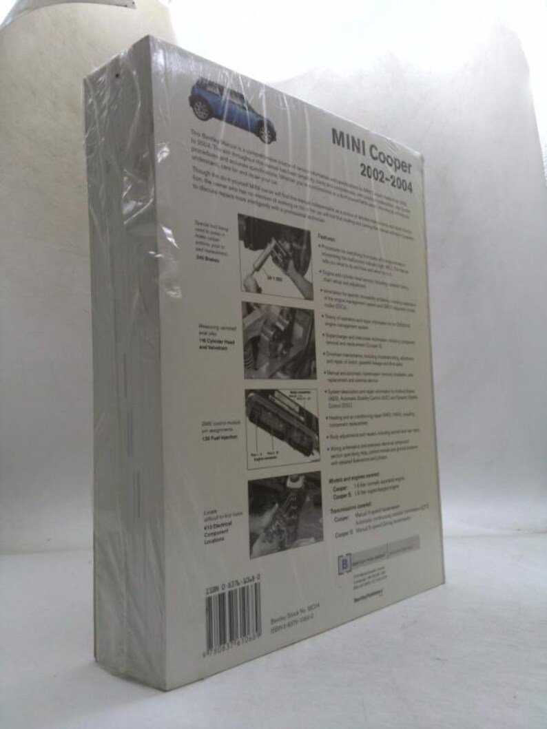 Mini Cooper Service Manual: Mini Cooper, Mini Cooper S, 2002, 2003 ...