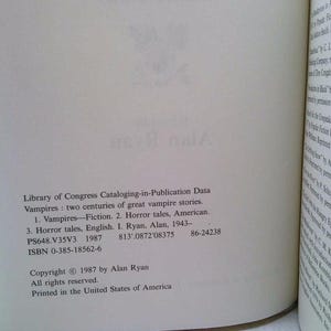 Vampires: Two Centuries of Great Vampire Stories by Alan Ryan - Etsy