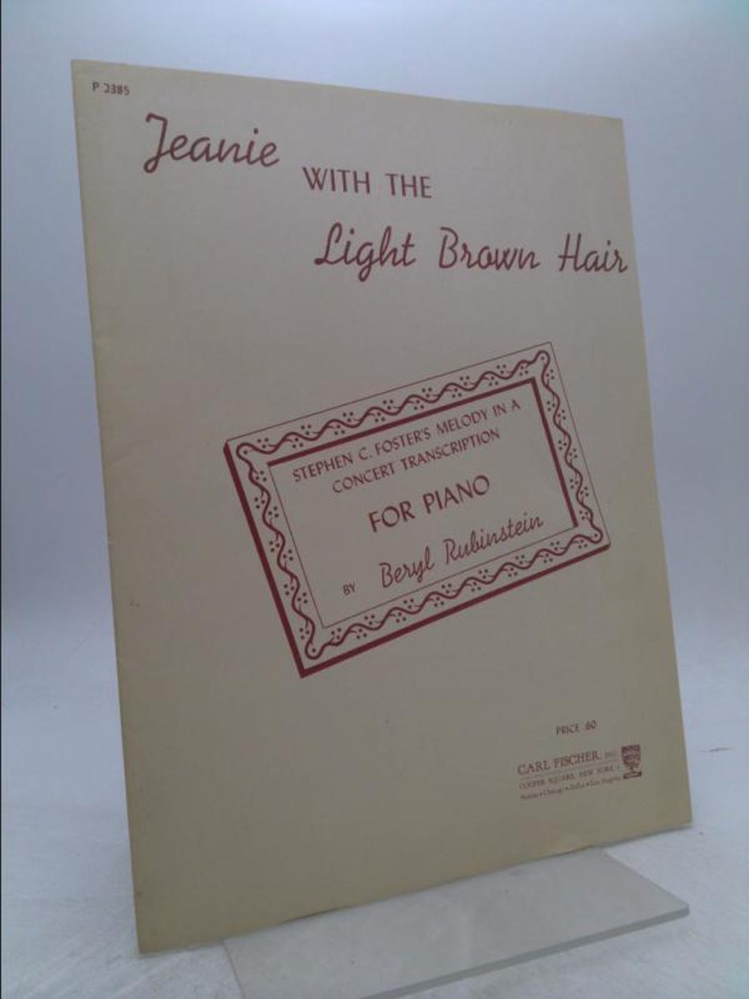 Jeanie With the Light Brown Hair. Stephen C. Foster's Melody in a ...