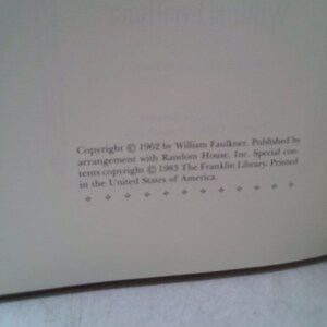 The Reivers by William Faulkner (1979) Franklin Library Leather ...