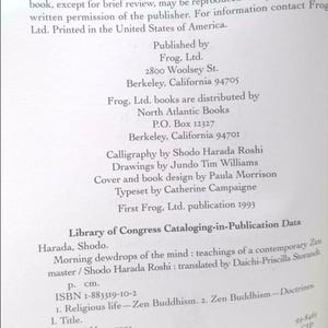 Morning Dew Drops of the Mind: Teachings of a Contemporary Zen Master ...