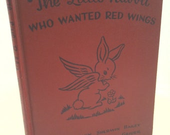 Rabbit With Red Wings - Etsy