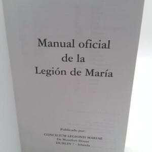 Legio Mariae: Manual Oficial De La Legión De María by Legión De María ...