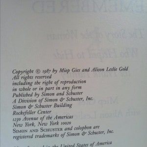 Anne Frank Remembered the Story of Miep Gies Who Helped to Hide the ...