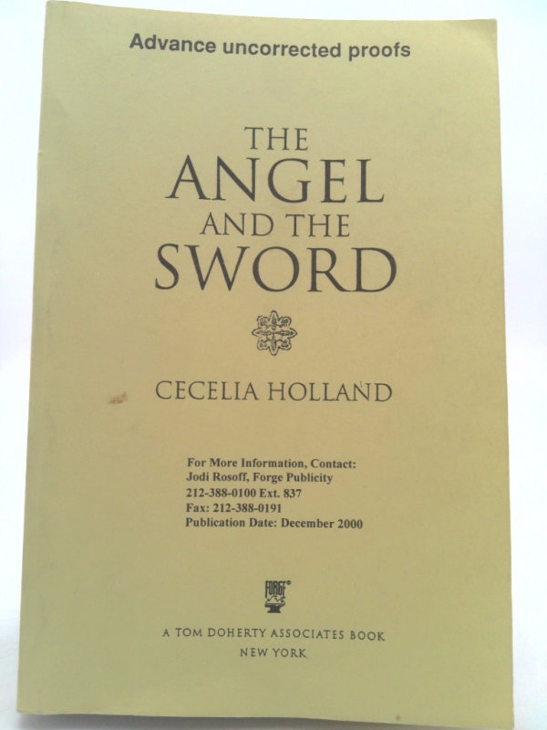 The Angel and the Sword by Cecelia Holland - Etsy