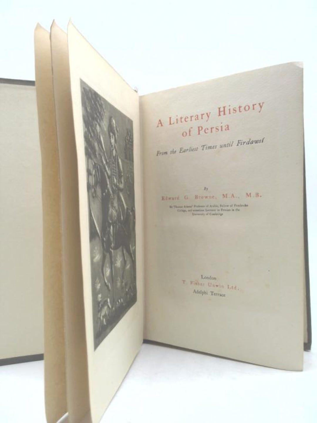 A Literary History of Persia: From the Earliest Times Until Firdawsi ...