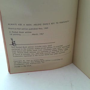 Always Ask a Man: the Key to Femininity by Arlene Dahl - Etsy