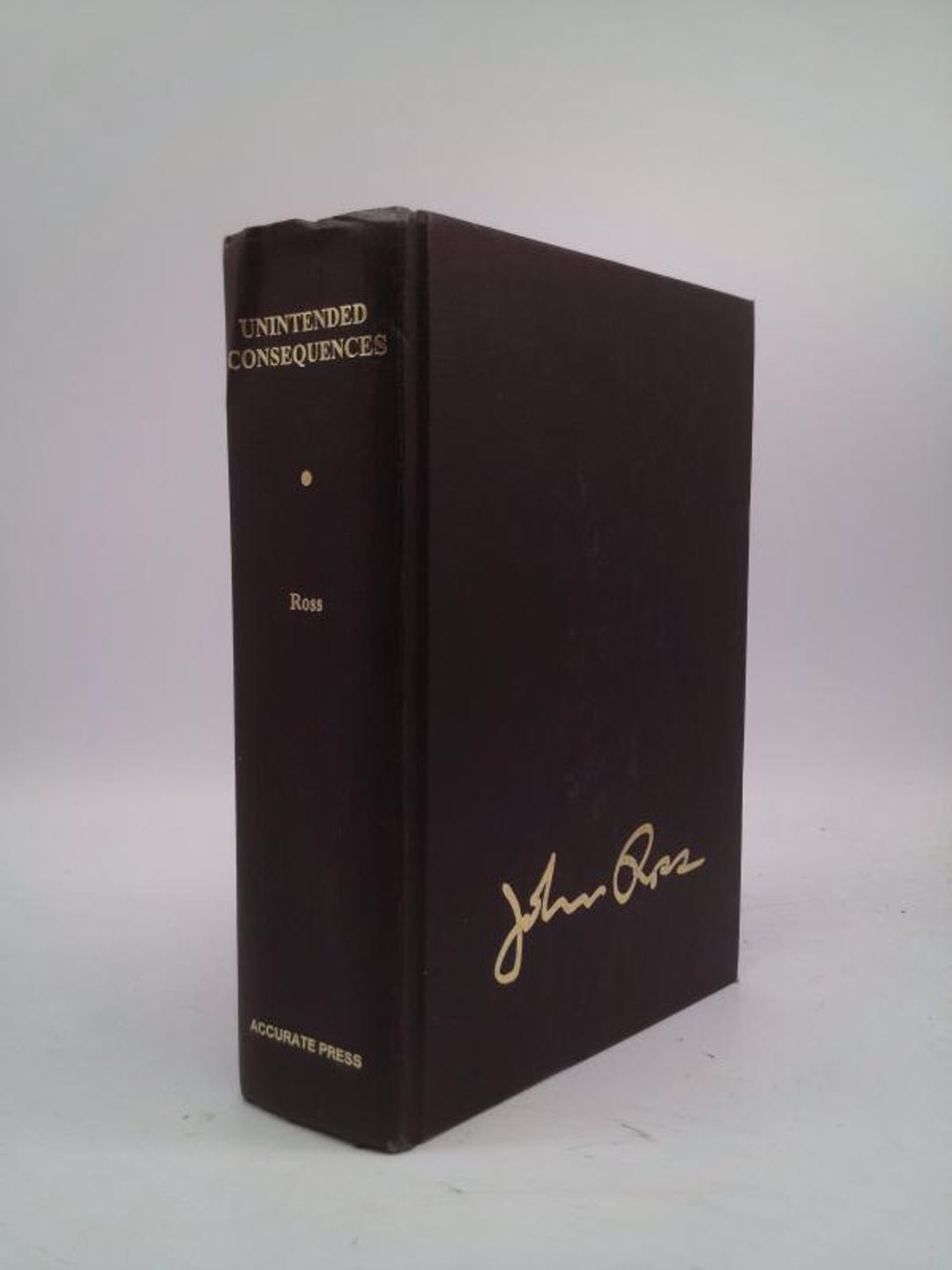 Unintended Consequences by John Ross (1996) Hardcover by John Ross - Etsy