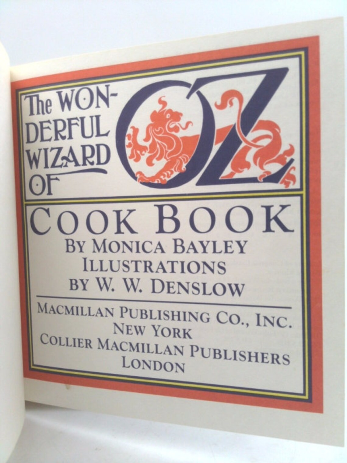 The Wonderful Wizard of Oz Cook Book by Monica Bayley - Etsy