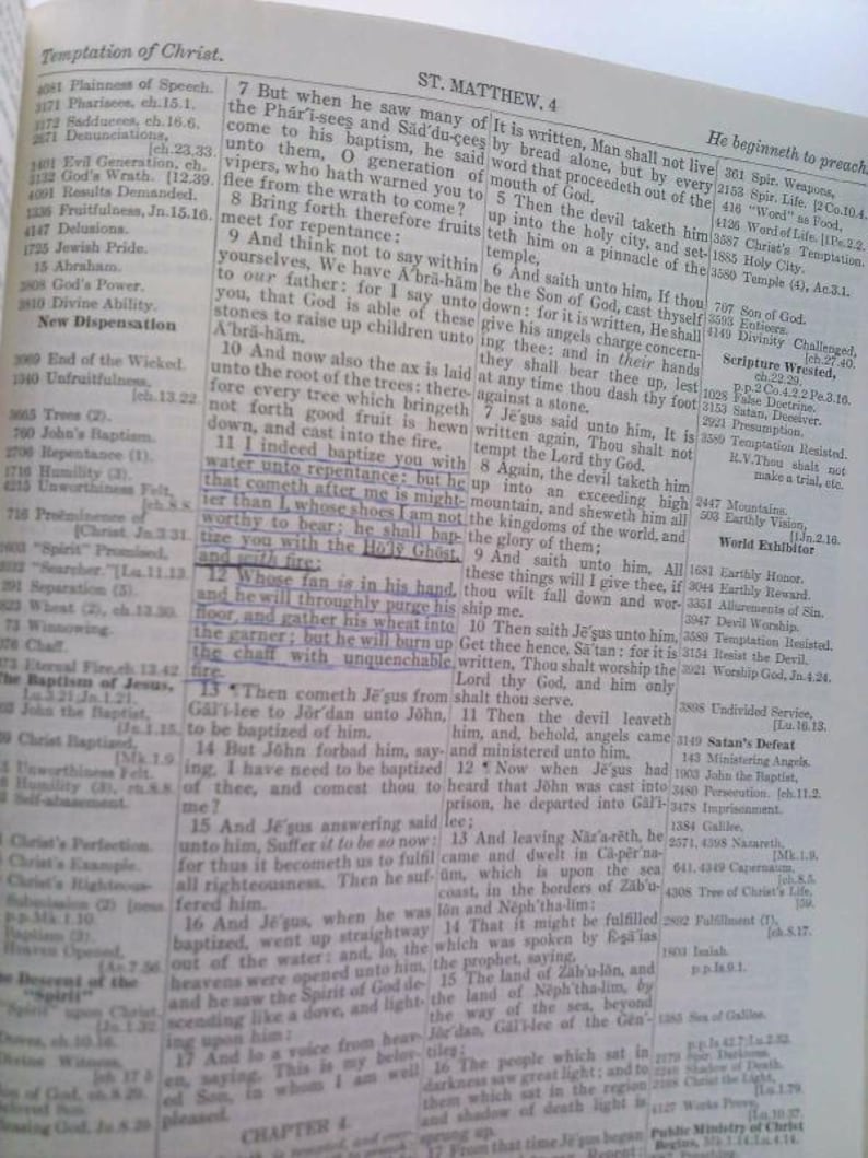 The New Chain Reference Bible Fourth Improved Edition Containing ...