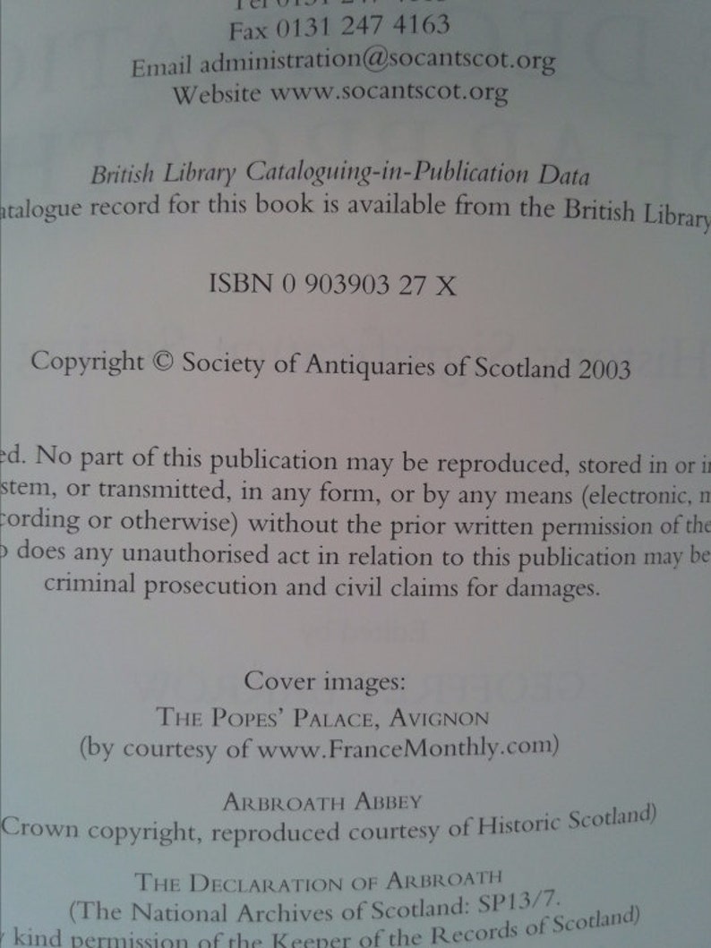 The Declaration of Abroath: History, Significance, Setting by Geoffrey ...