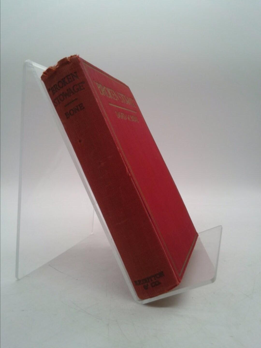 Broken Stowage by David W. Bone - Etsy