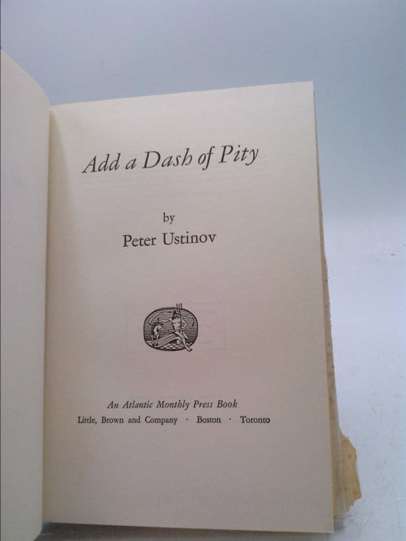 Add a Dash of Pity: Short Stories by Peter Ustinov - Etsy