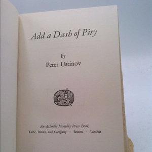 Add a Dash of Pity: Short Stories by Peter Ustinov - Etsy