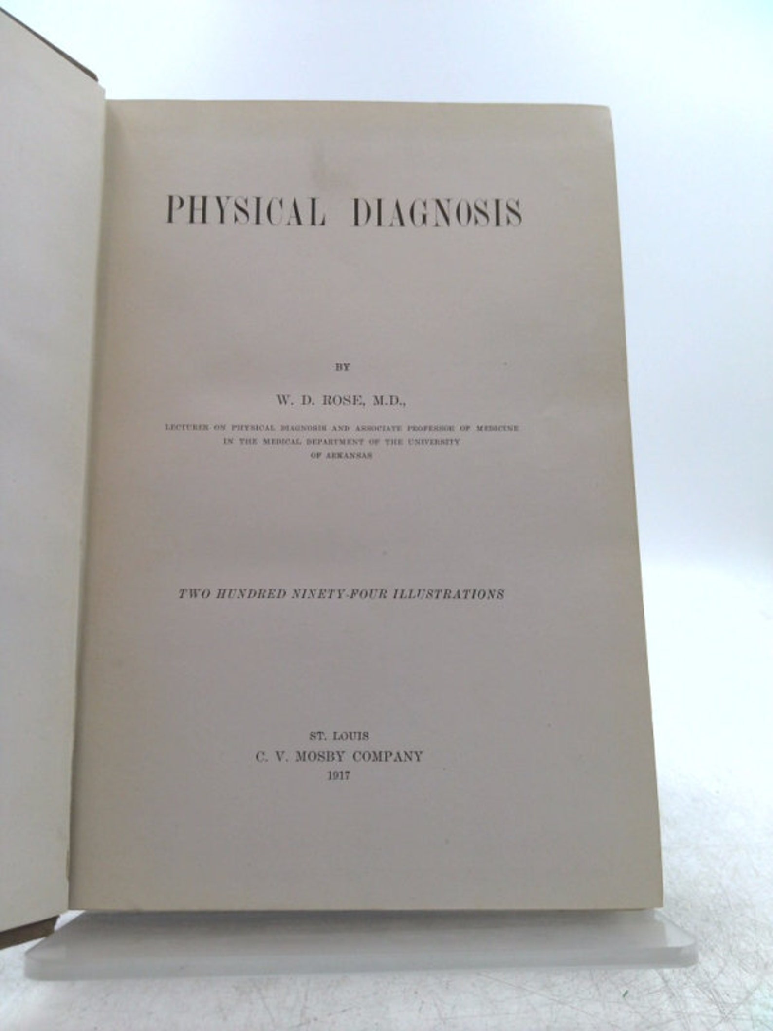 Physical Diagnosis By Wallace Dickinson Rose Etsy