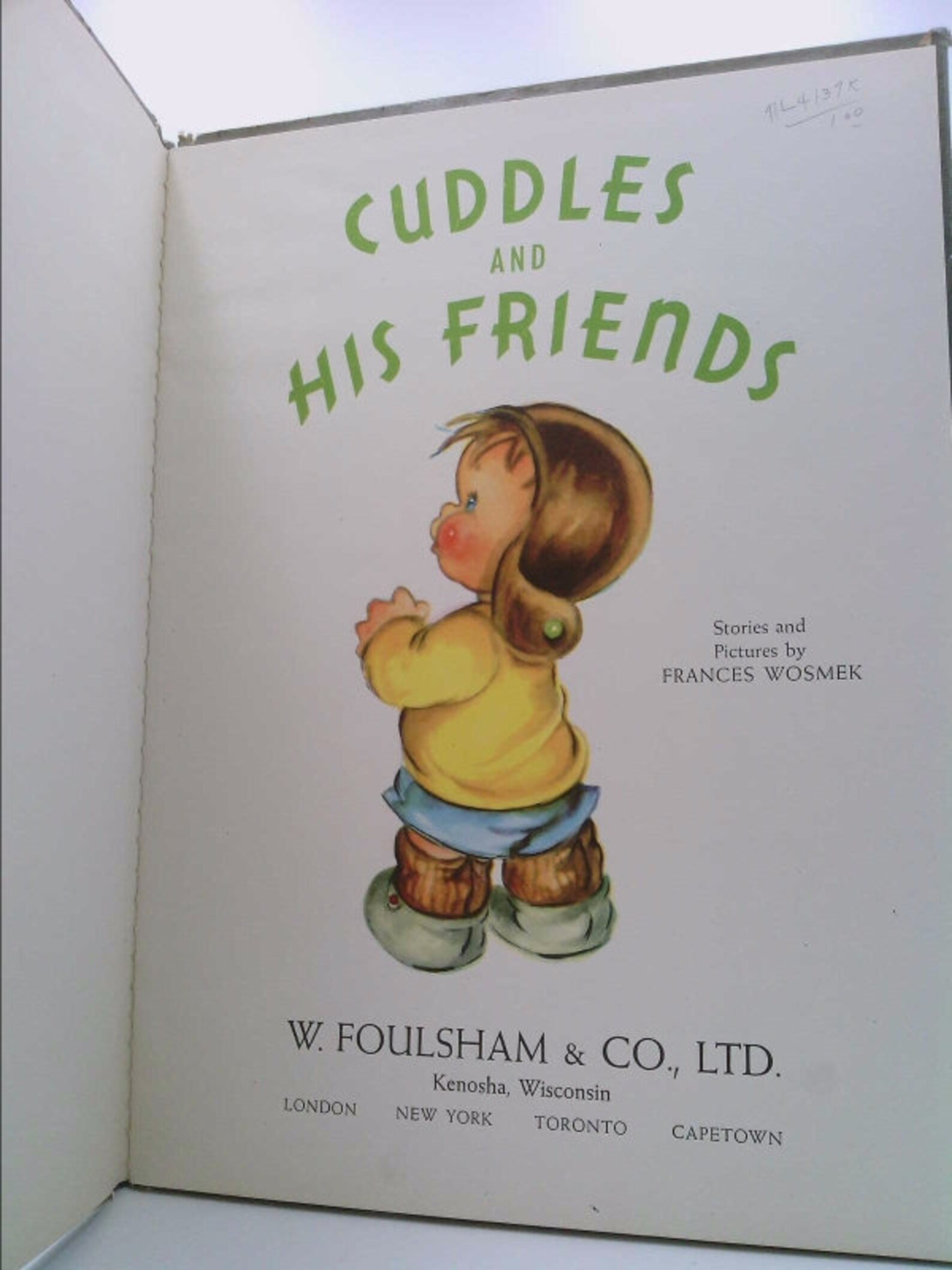 Cuddles and His Friends by Frances Stories and Pictures by - Etsy