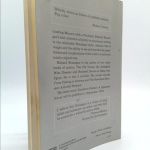 Loading Mercury With a Pitchfork: [poems] by Richard Brautigan - Etsy
