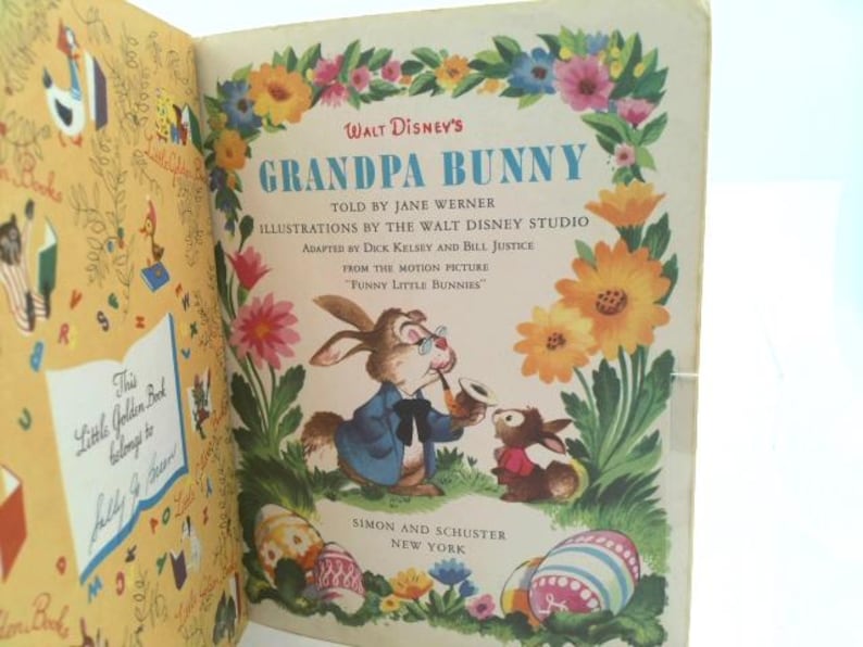 Walt Disney's Grandpa Bunny by Jane Adapted by Dick Kelsey and Bill ...