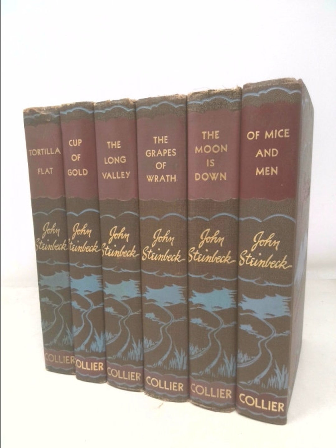 John Steinbeck Set, Collier Edition, 5 Volumes by John Steinbeck - Etsy