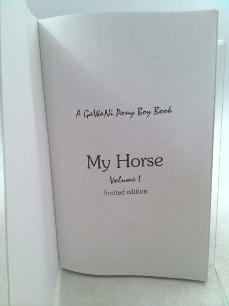A Gawani Pony Boy Book My Horse Volume 1 Limited Edition by - Etsy