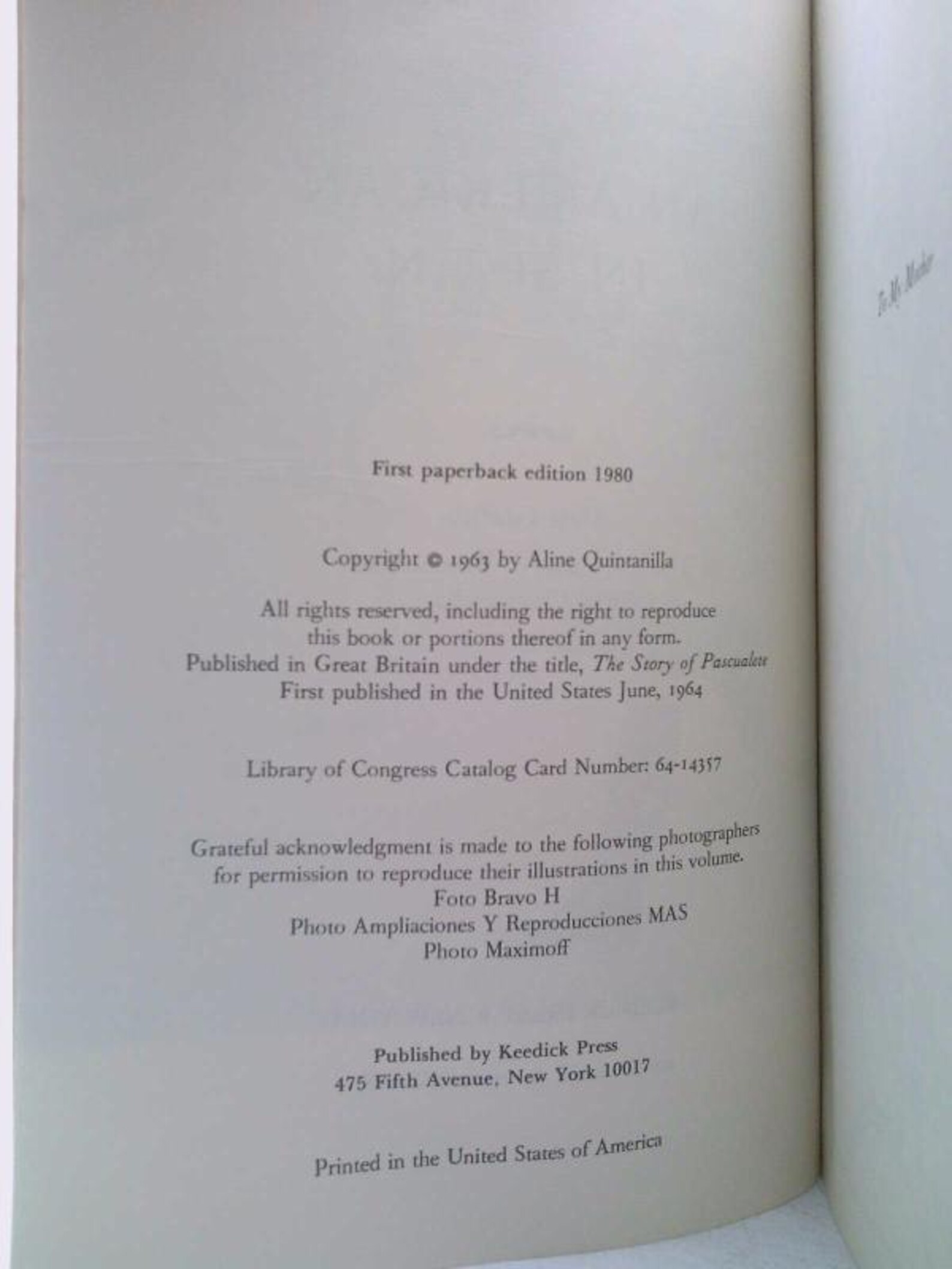 An American in Spain (signed by Author) by the Countess of Romanones ...