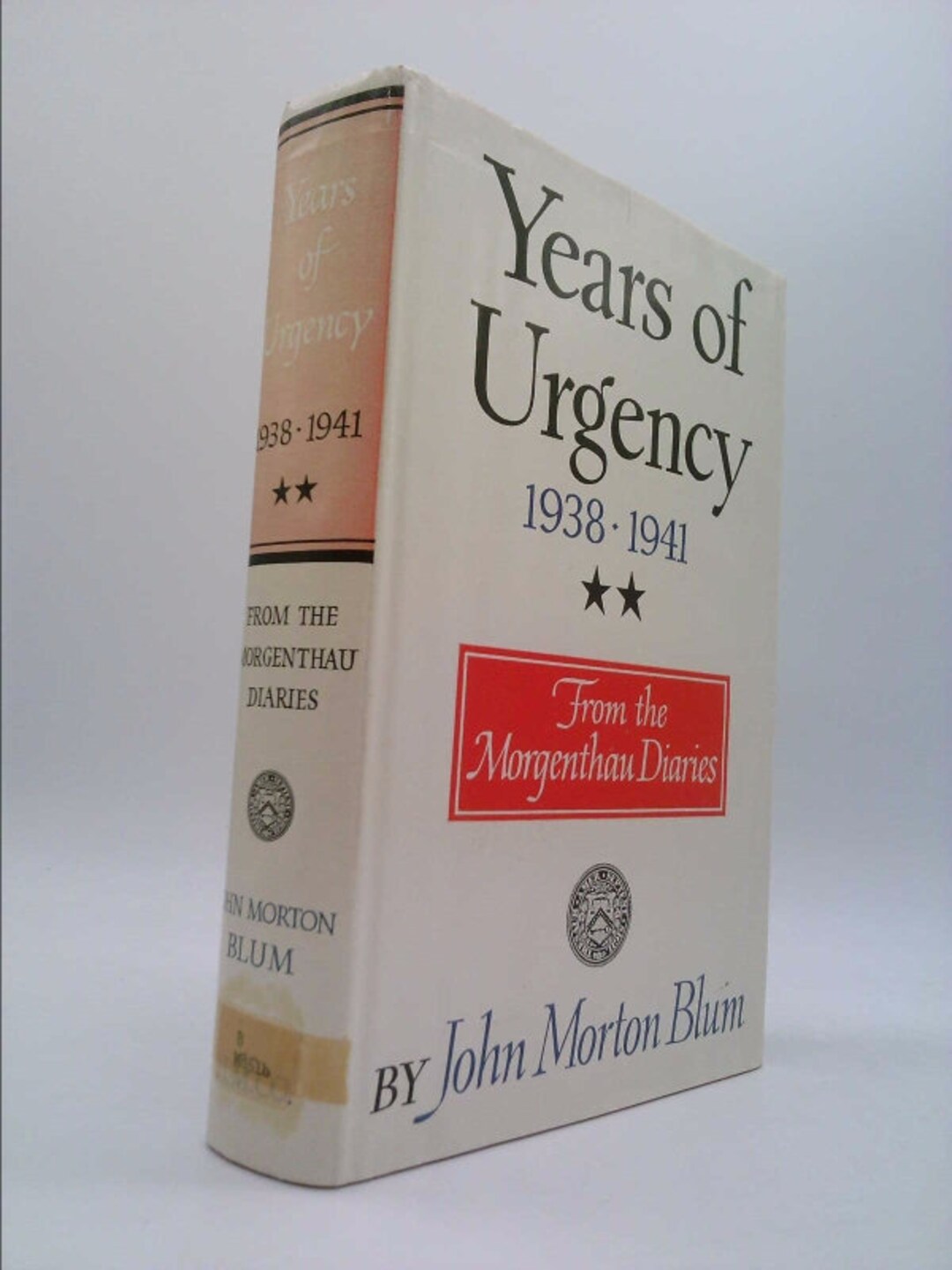 Years of Urgency: 1938-1941 from the Morgenthau Diaries by John Morton Blum - Etsy