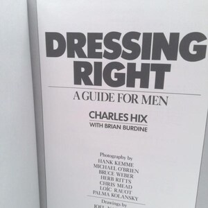 Dressing Right: A Guide for Men by Charles Hix - Etsy