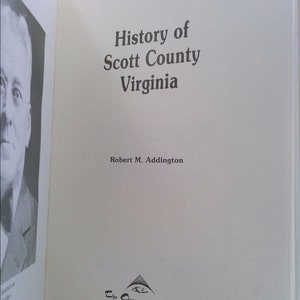 A History of Scott County, Virginia by Robert M. Addington - Etsy