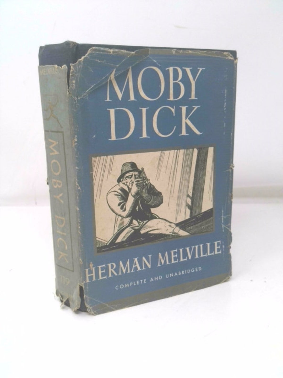 Moby Dick Modern Library No 119 By Herman Melville Etsy 