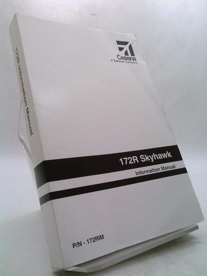 172R Skyhawk Information Manual by Cessna - Etsy